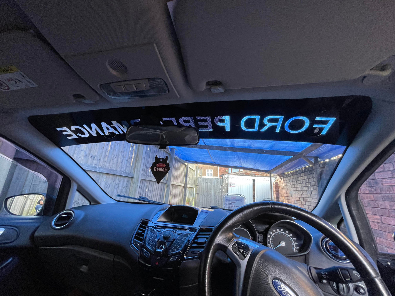 Ford performance Cut Out Sunstrip – R&E Wraps and Graphics LTD